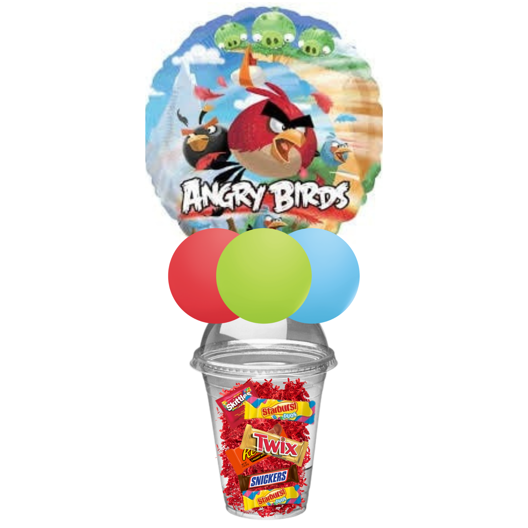 Angry Birds Candy Cup – Just Baskits and Balloon Decor