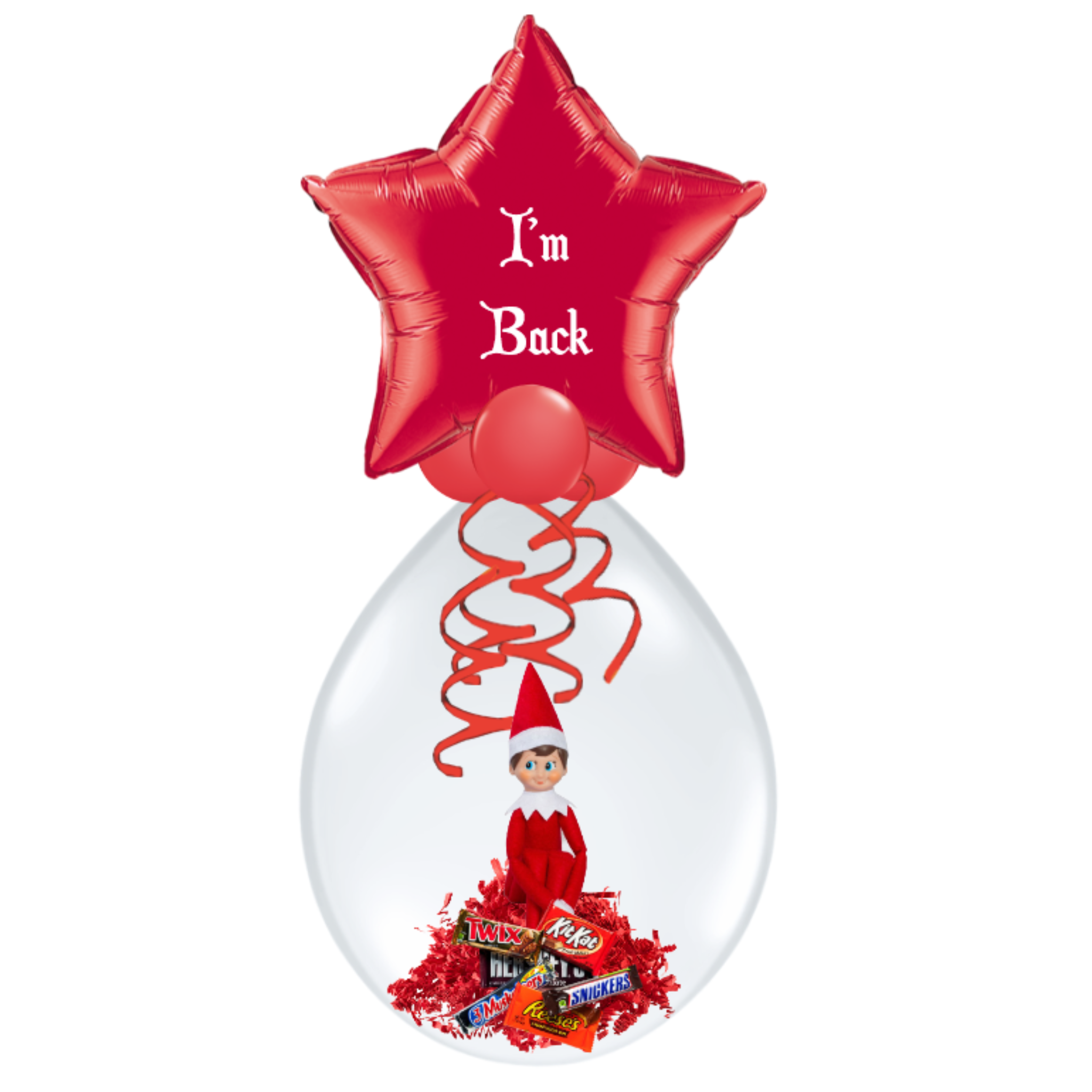 Deluxe Stuffed Elf Balloon - Just Baskits and Balloon Decor