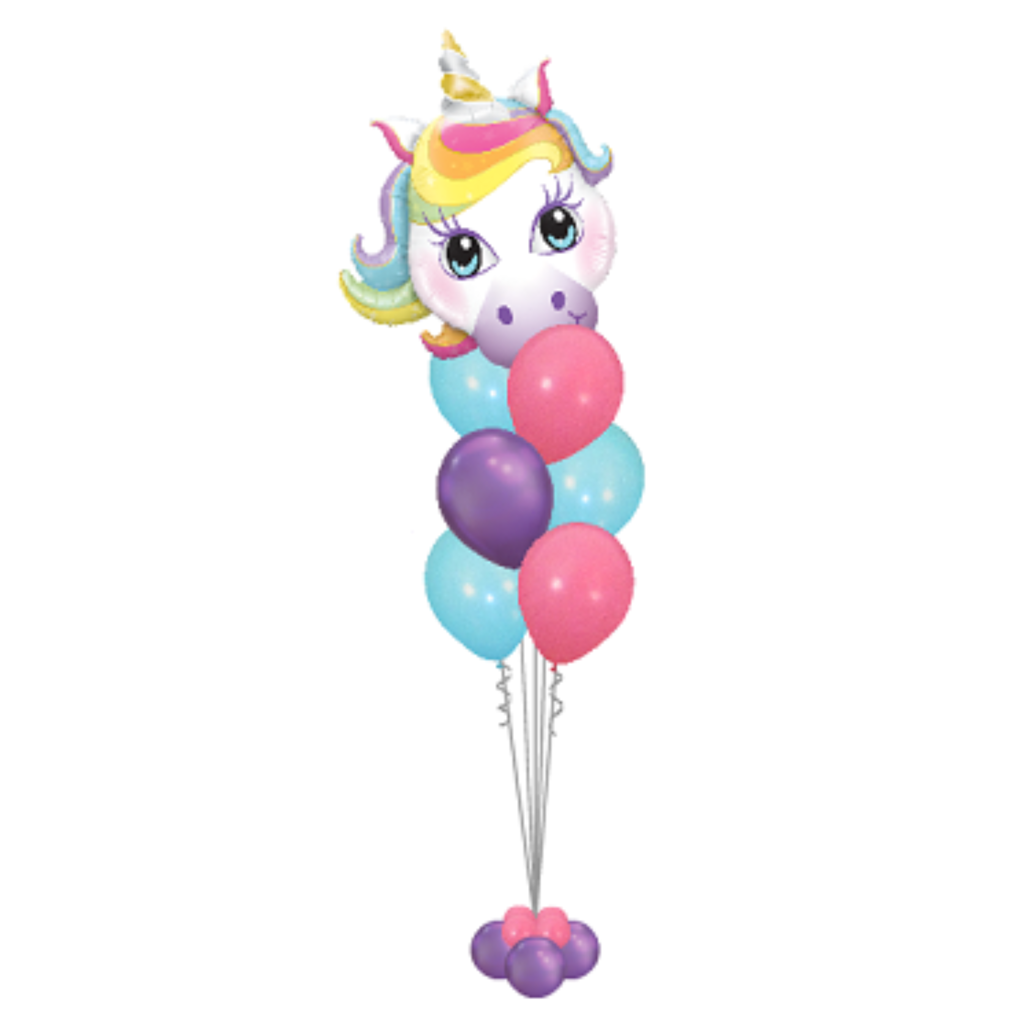 Unicorn Balloon Bouquet - Just Baskits and Balloon Decor