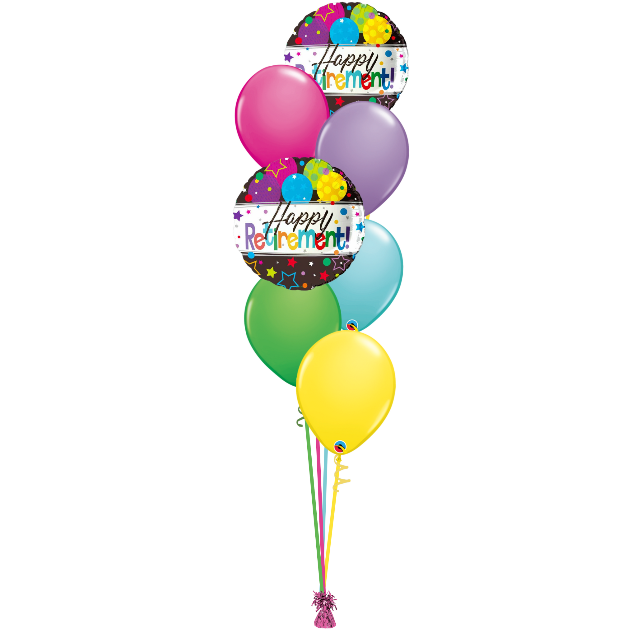 Yay!! Happy Retirement Balloon Bouquet – Just Baskits and Balloon Decor