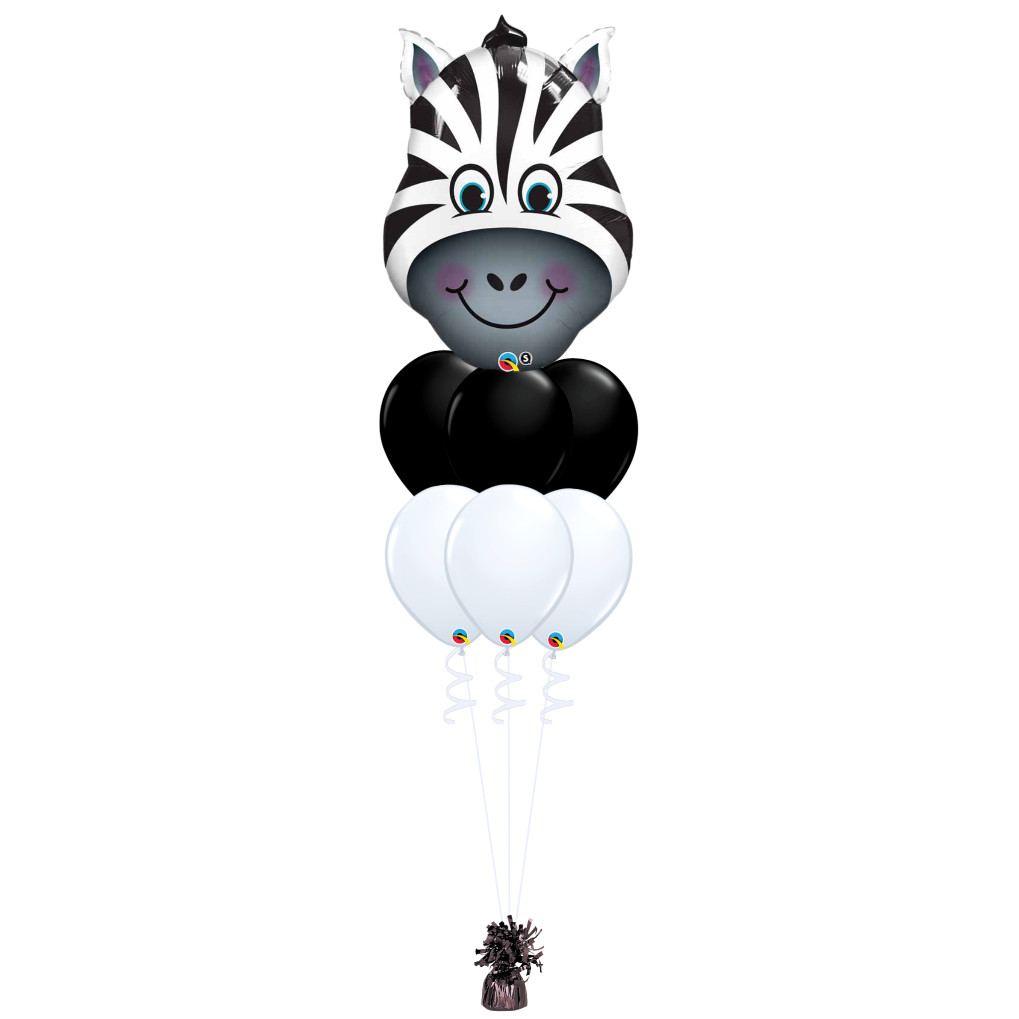 Zany Zebra Balloon Bouquet – Just Baskits and Balloon Decor
